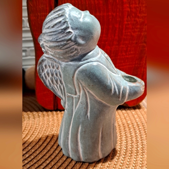 Accents | Isabel Bloom Signed Concrete Stone Sculpture Figurine Angel ...